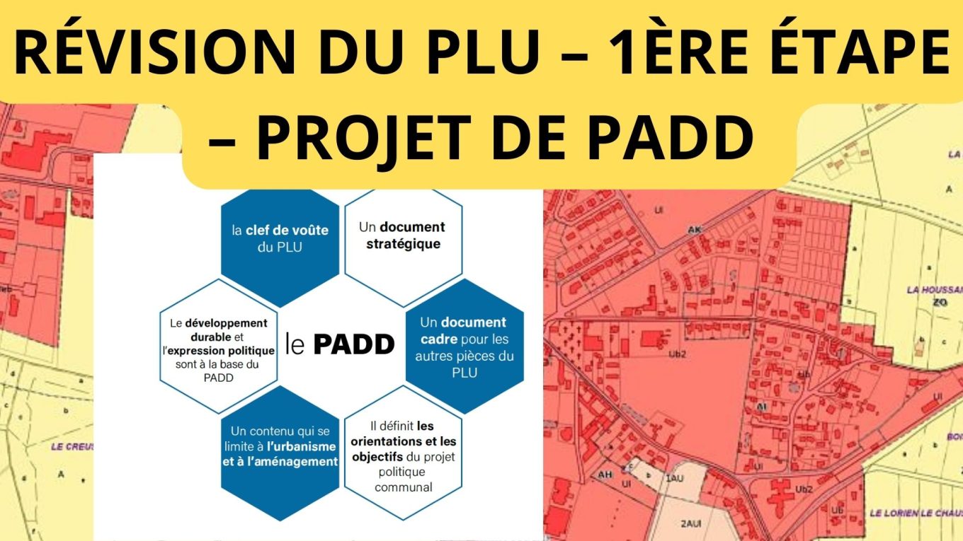 RÉVISION DU PLU – 1ÈRE ÉTAPE – PROJET DE PADD – PALCF