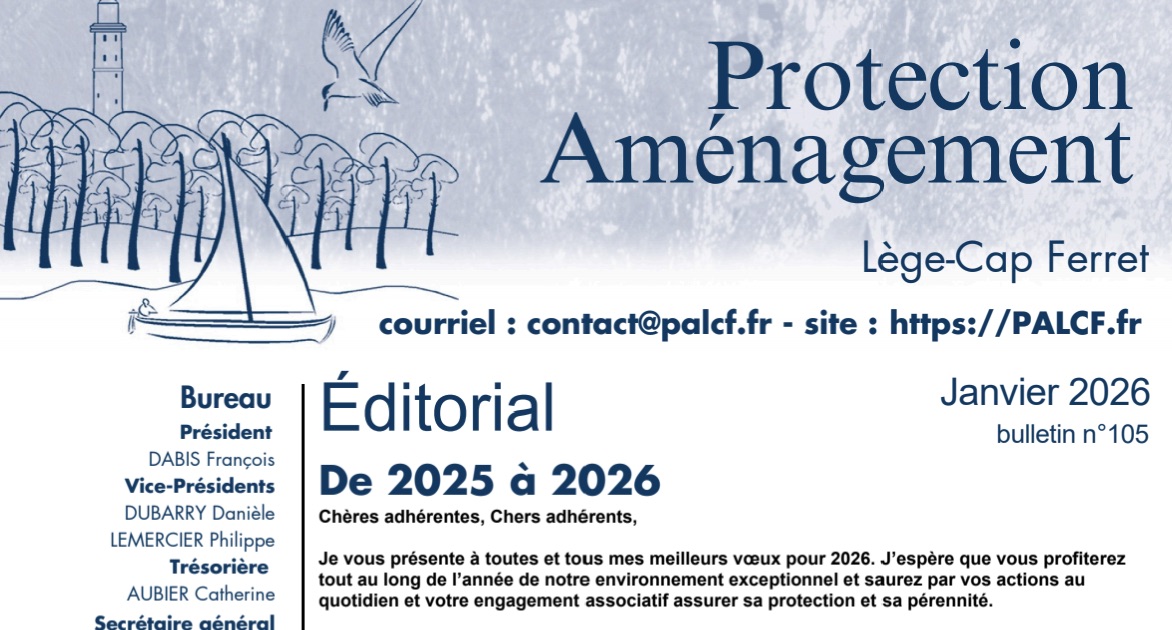 Bulletin PALCF Janvier 2026 n°105 – PALCF
